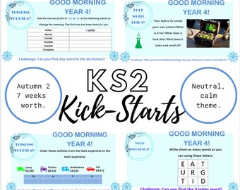 KS2 Kick-starts summer 2 Early Morning Tasks Year 3 - Etsy UK
