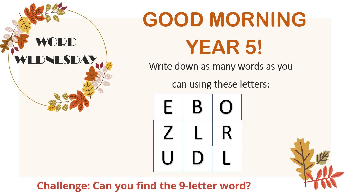 KS2 Kick-starts - Autumn 1 - Early Morning Tasks - Year 5 - Etsy UK