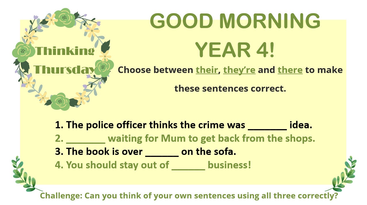 KS2 Kick-starts - Spring 1 - Early Morning Tasks - Year 4 - Etsy UK