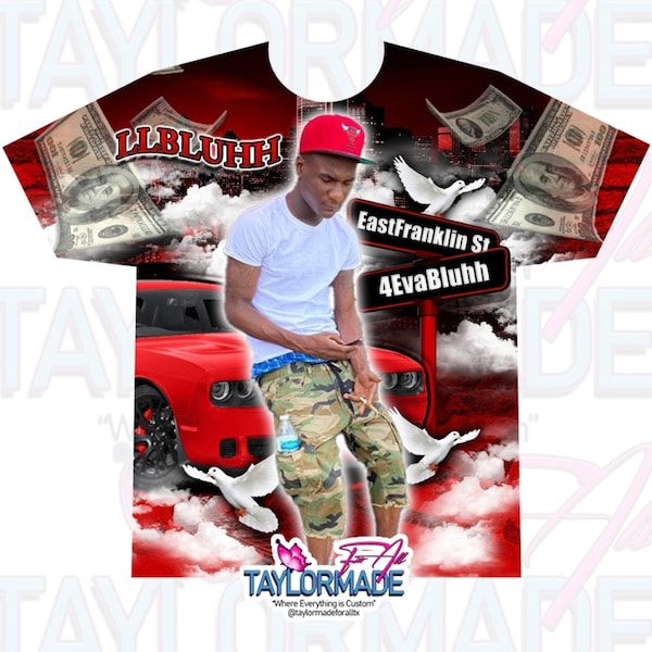 Rip All Over Shirt Template - Etsy