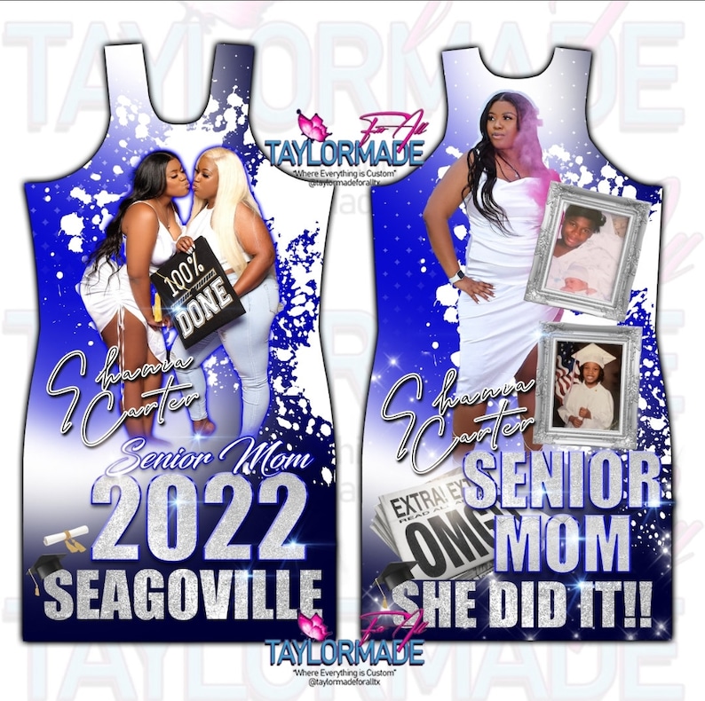 Custom Graduation 3D Sublimation/all Over Print Bodycon Adult - Etsy