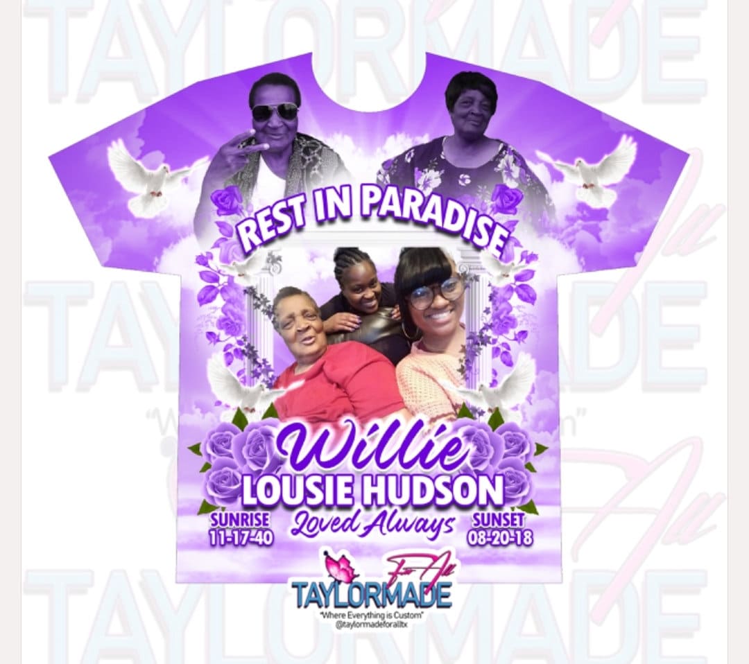 Custom/personalized 3D Memorial/rip in Loving Memory, Remembrance Shirt ...