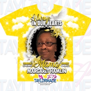 Custom/personalized 3D Memorial/rip in Loving Memory, Remembrance Shirt ...