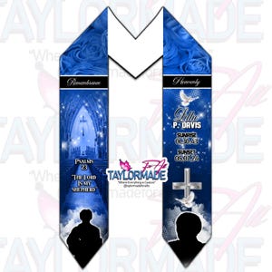 Personalized Memorial/rip Stole, RIP Stole/sash - Etsy