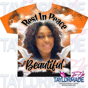 Custom/personalized 3D Memorial/rip in Loving Memory, Remembrance Shirt ...