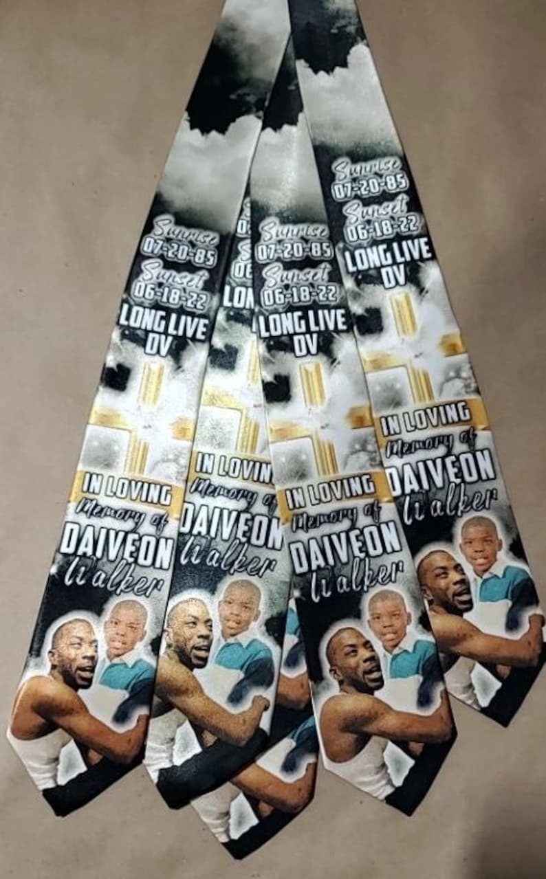 Personalized Memorial/rip Necktie, RIP Tie - Etsy