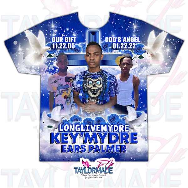 Custom/personalized 3D Memorial/rip in Loving Memory, Remembrance Shirt ...