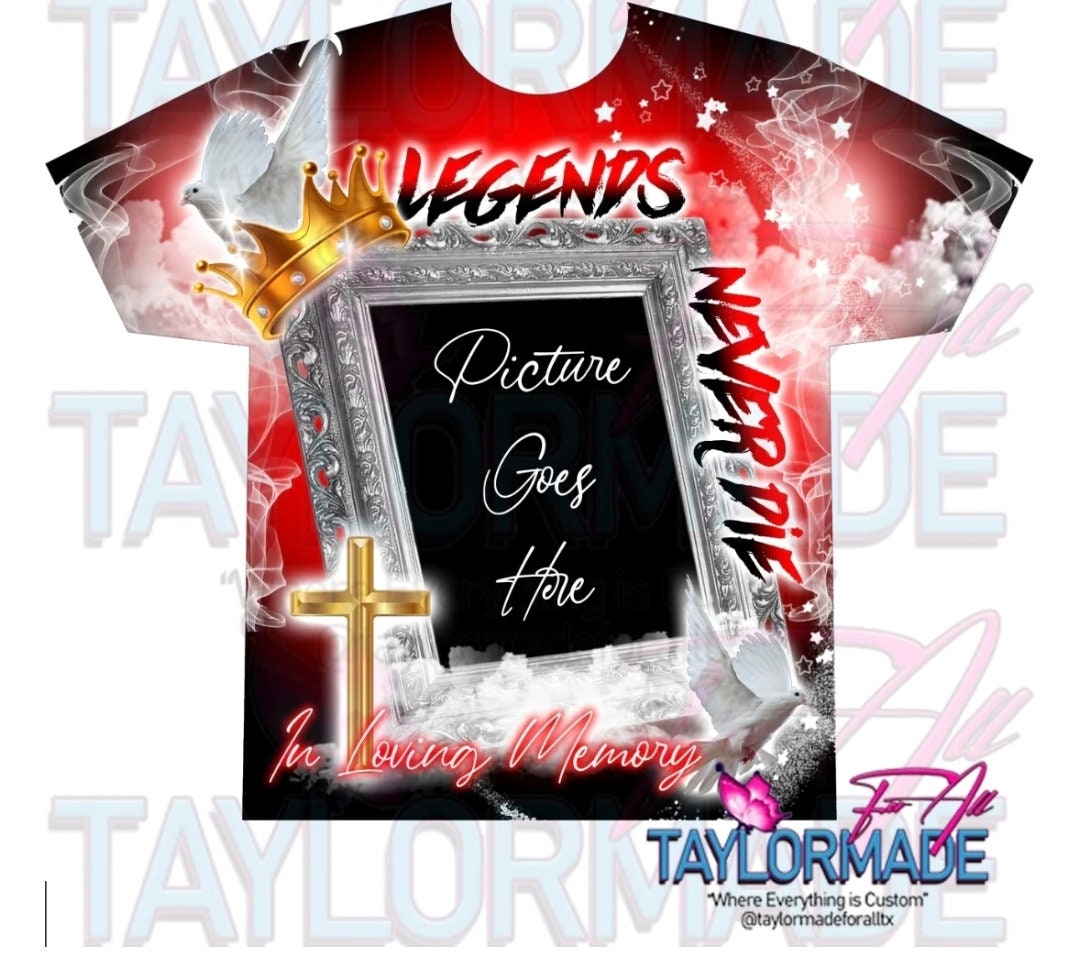 Custom/personalized 3D Memorial/rip in Loving Memory, Remembrance Shirt ...