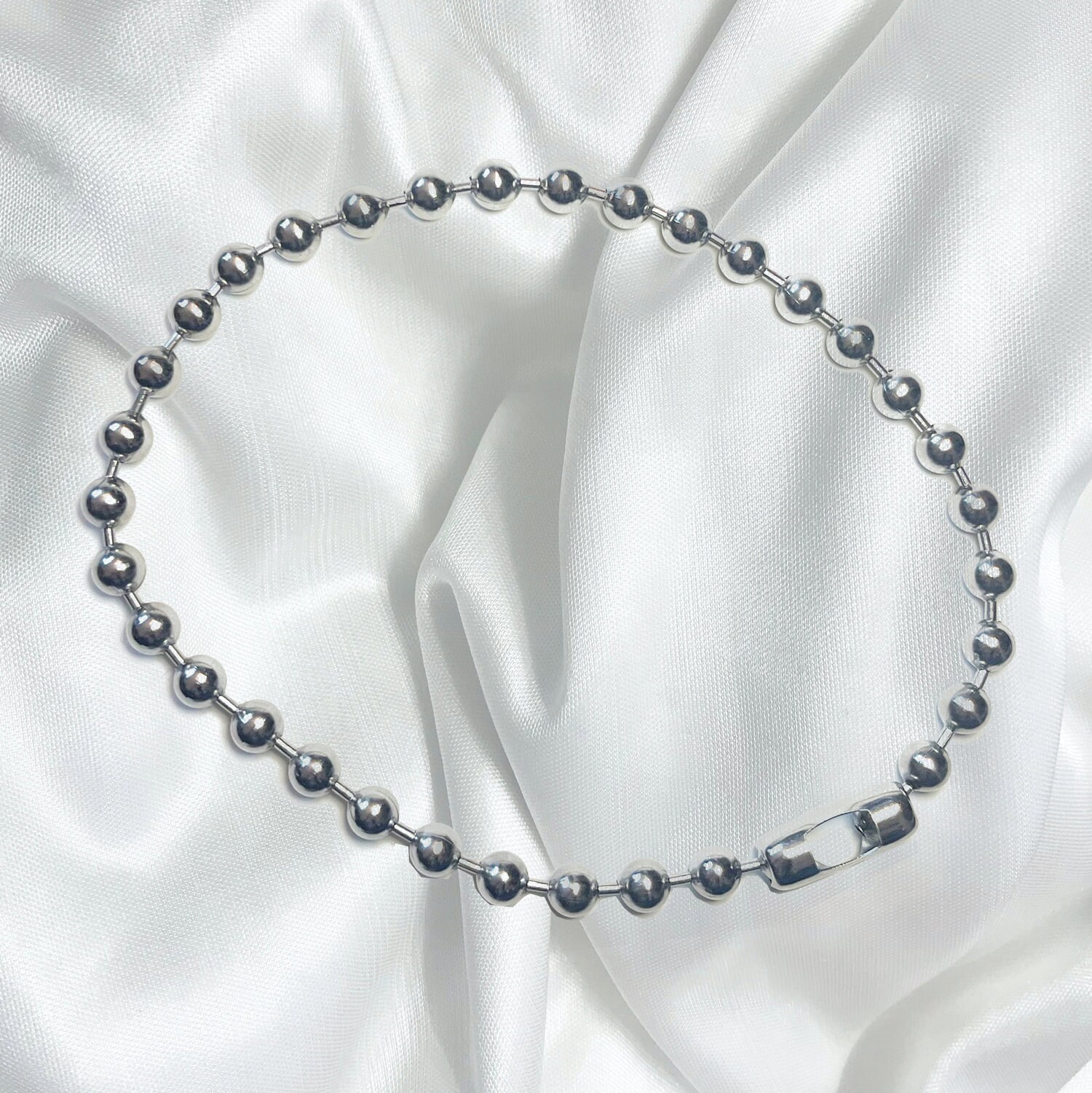 Stainless Steel Oversized Giant Ball Chain Bauble Choker WORCESTER - Etsy