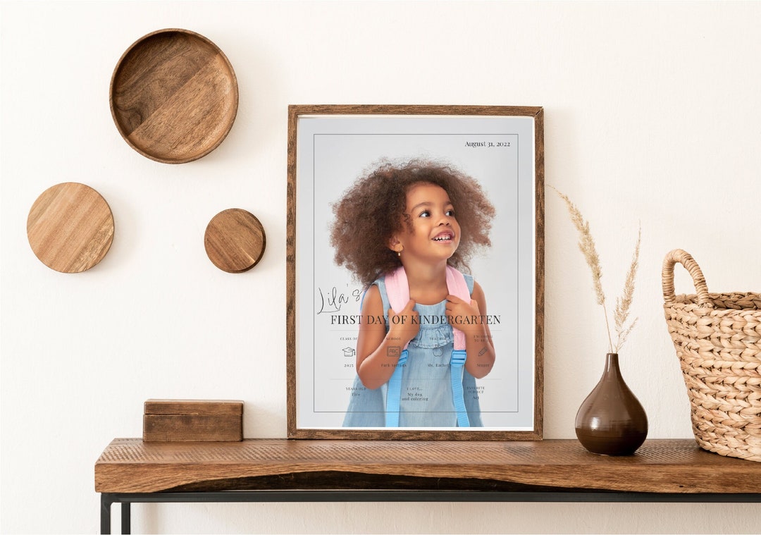 First Day of School Photo Print | Custom Stat Poster (digital or Print ...