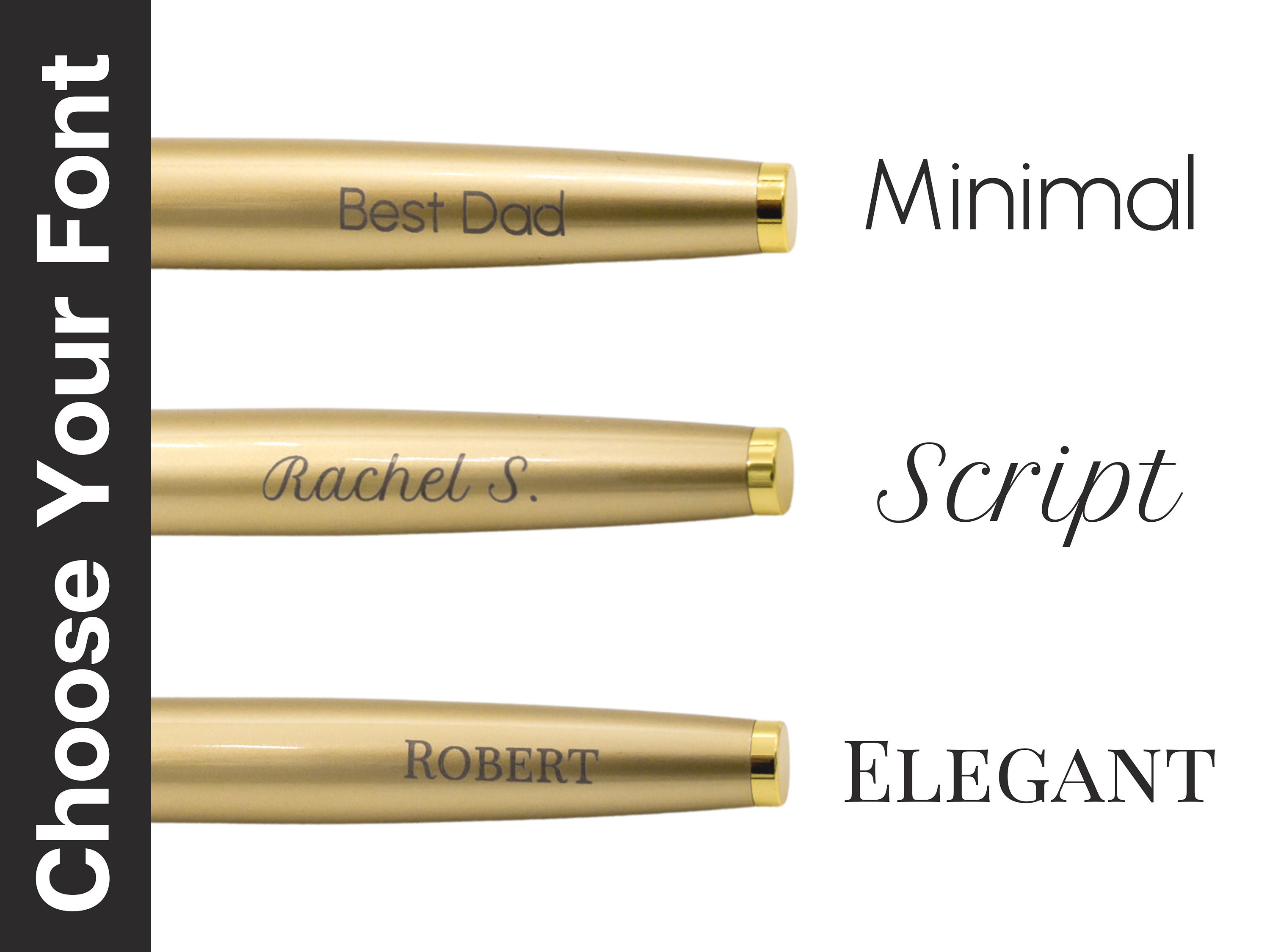 Personalized Luxury Pen | Gold Beautiful Engraved Writing Pen | Thank ...