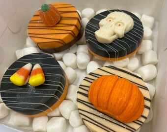 Pumpkin Chocolate Covered Oreo Pops-halloween Fall Themed - Etsy
