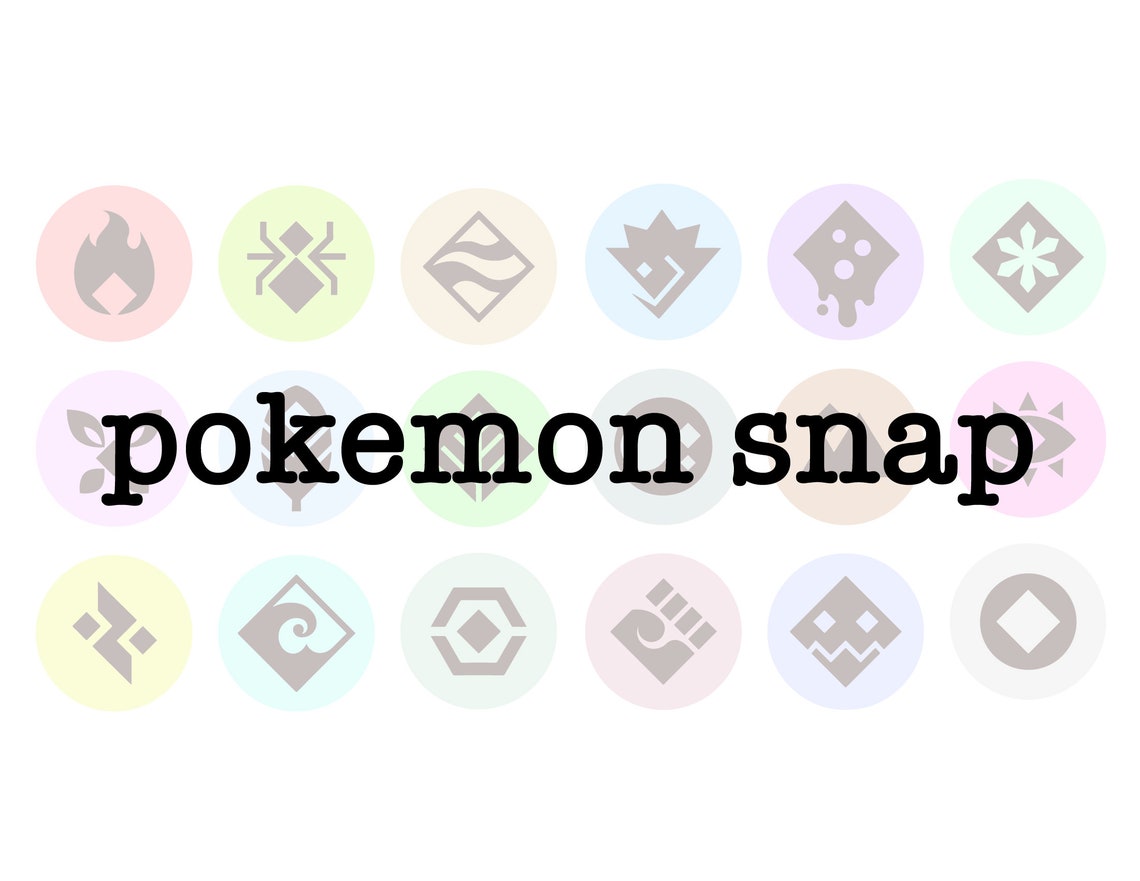 Poke SNAP Type SVG Bundle Poke Type Party Files Poke Type - Etsy