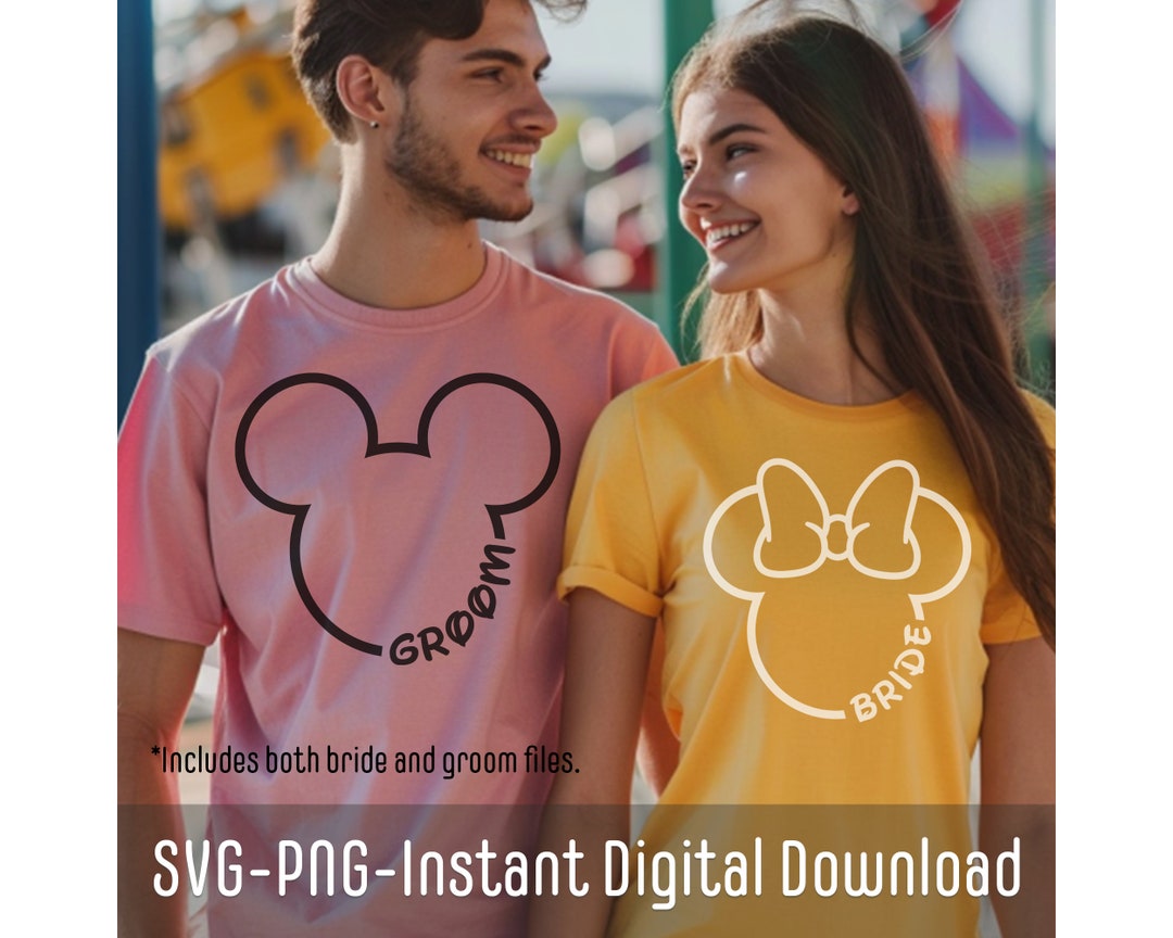 Disneyland Bride and Groom Honeymoon SVG Bundle | Disneyland Just ...