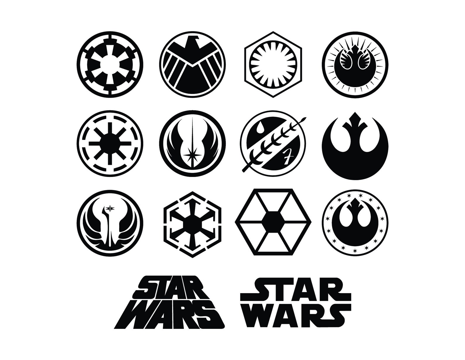 Star Wars SVG Bundle Star Wars Party Files Star Wars Laser - Etsy