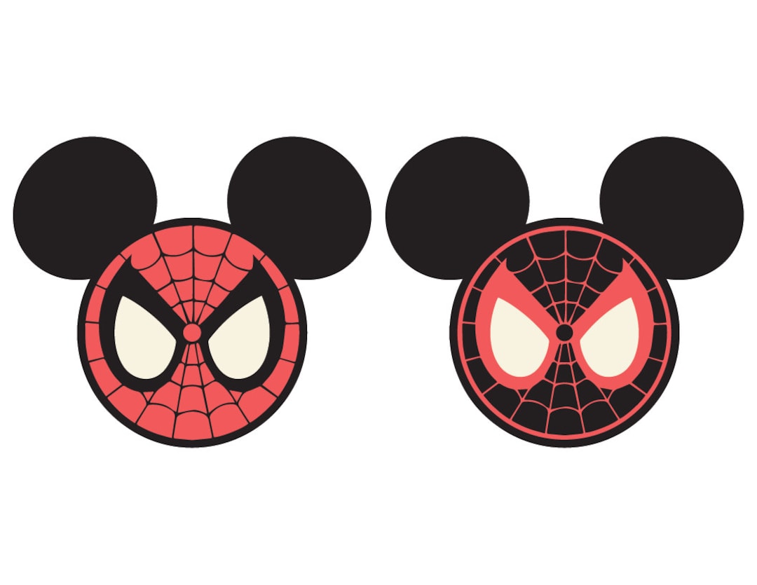 Vintage Style Mickey Spiderman SVG Bundle | Mickey Mouse Ears | Minnie ...