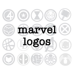 37 Logo Marvel SVG Bundle | Avengers Party Files | Marvel Logo Laser ...