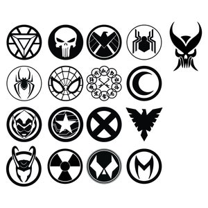 37 Logo Marvel SVG Bundle | Avengers Party Files | Marvel Logo Laser ...