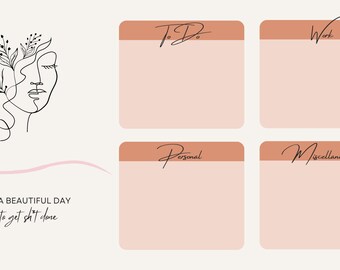 Desktop Wallpaper Organizer Spring Design - Etsy