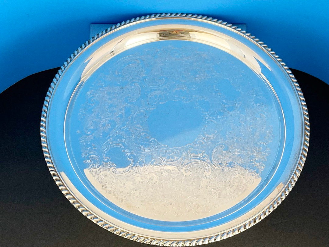 The Sheffield Silver Co, Silver Plate Tray - Etsy