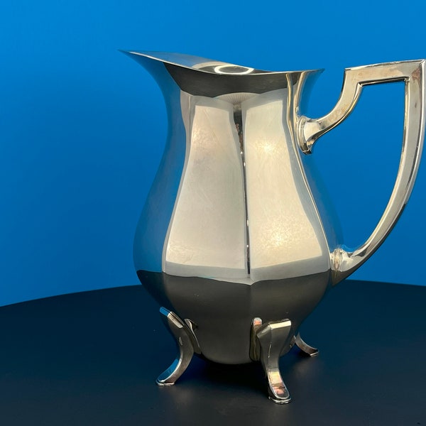 Silver Plate Pitcher - Etsy