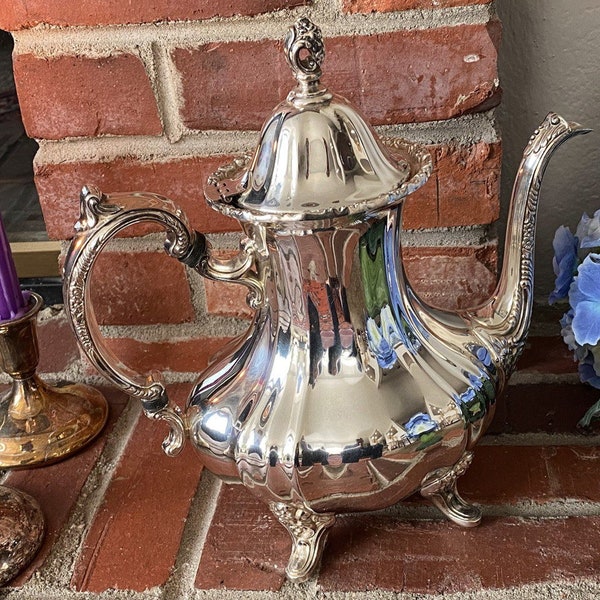 Silver Plate Teapot - Etsy