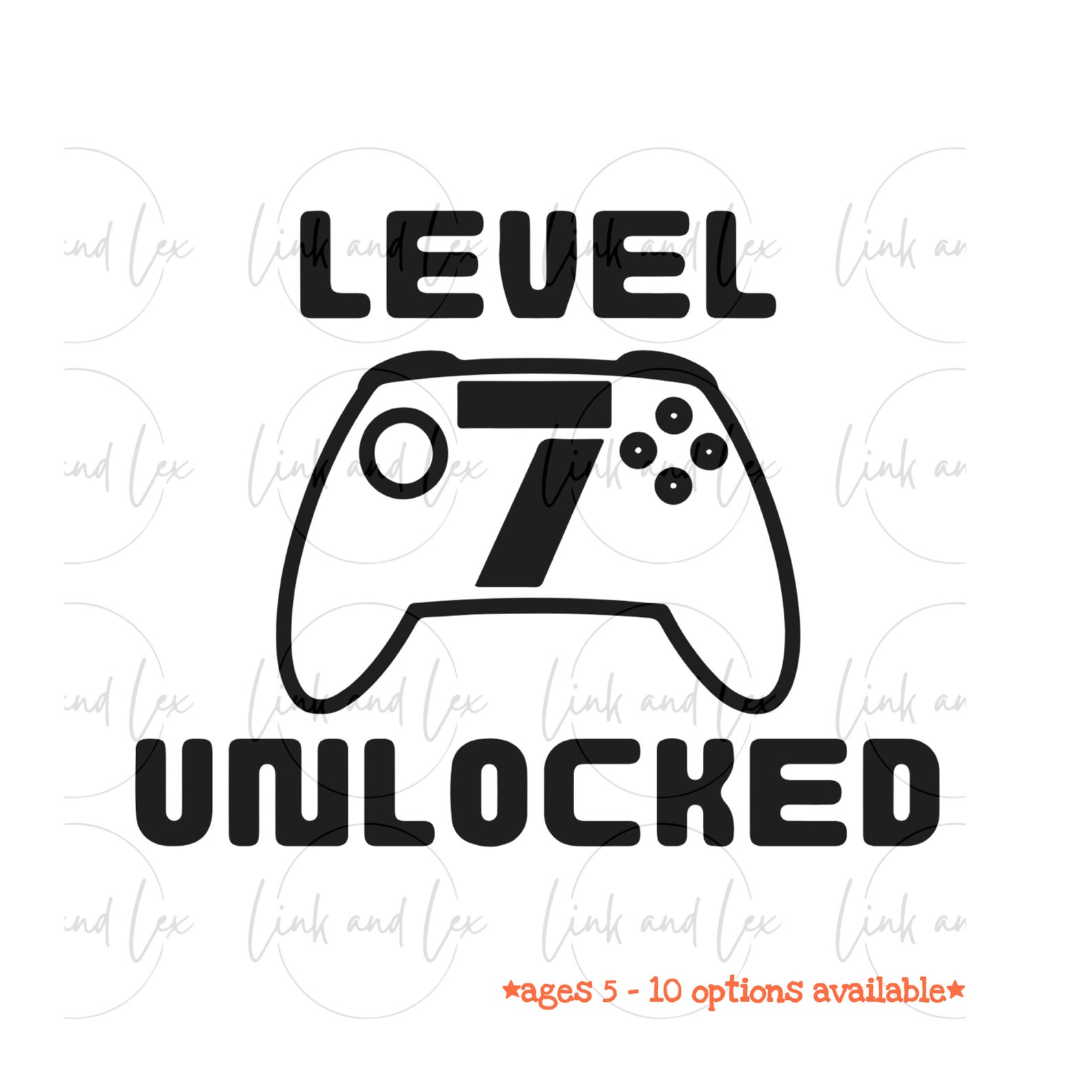 7th Birthday Gamer Svg, Birthday Svg, Video Game Svg, Gamer Stickers ...