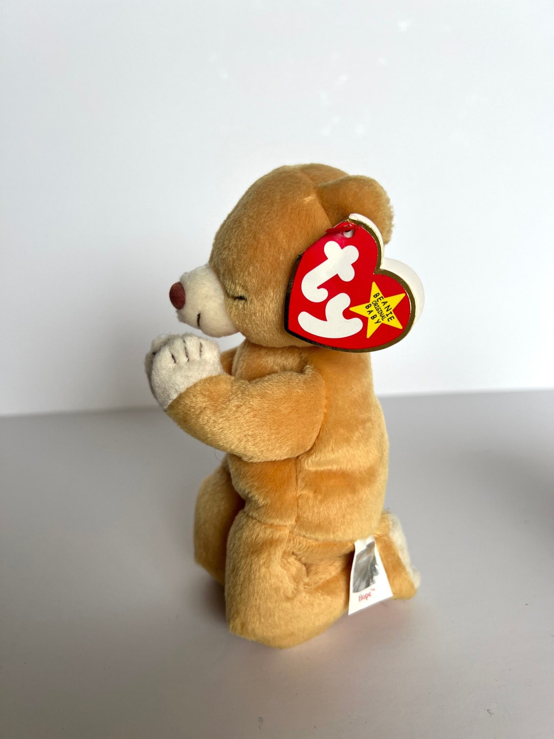 TY 'hope' Beanie Baby Praying Bear, Rare With Tag Errors 1998 - Etsy