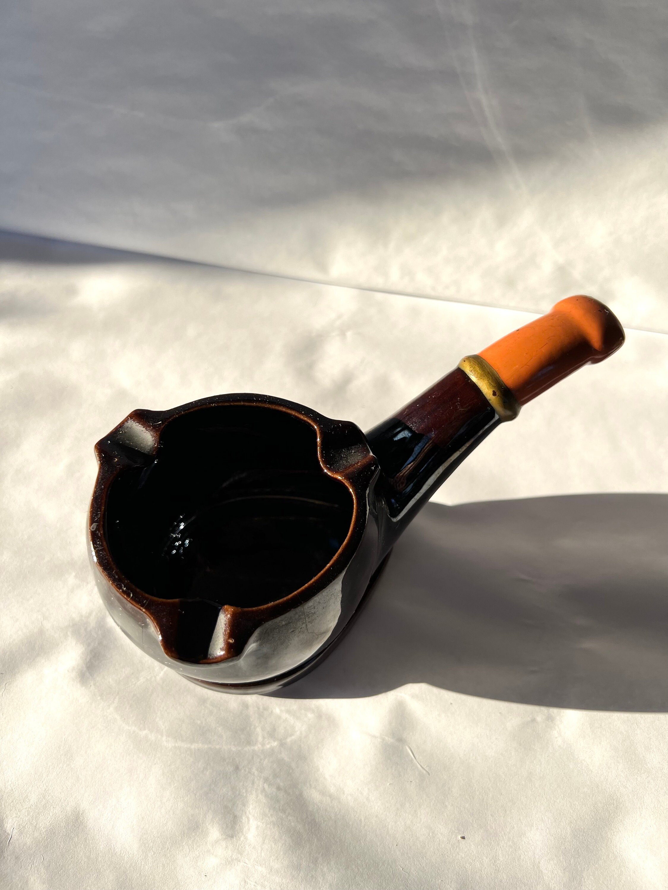 Vintage 1960s Pipe Shaped Ashtray MCM Large Pipe Ashtray - Etsy