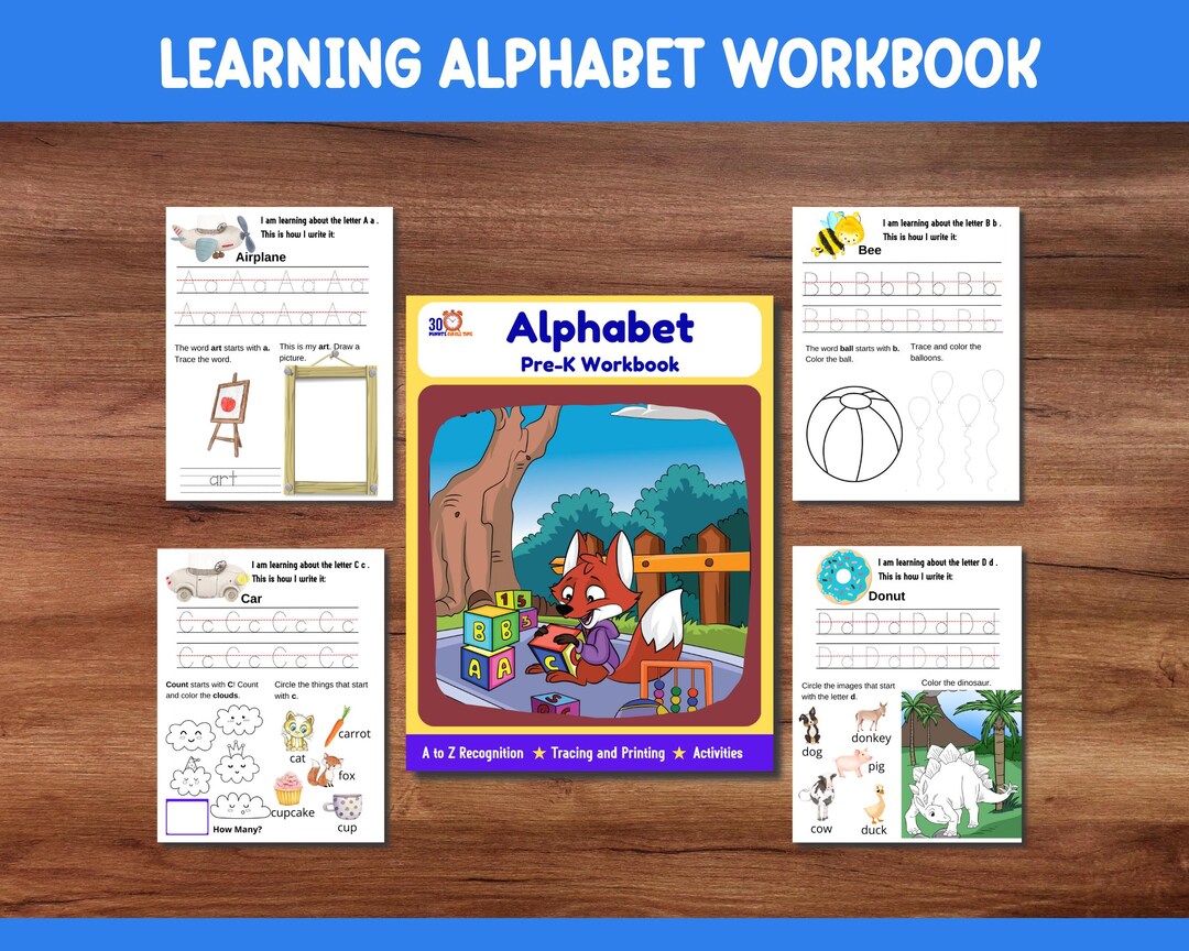 Printable Alphabet Worksheets, Preschool, Kindergarten, Homeschool ...