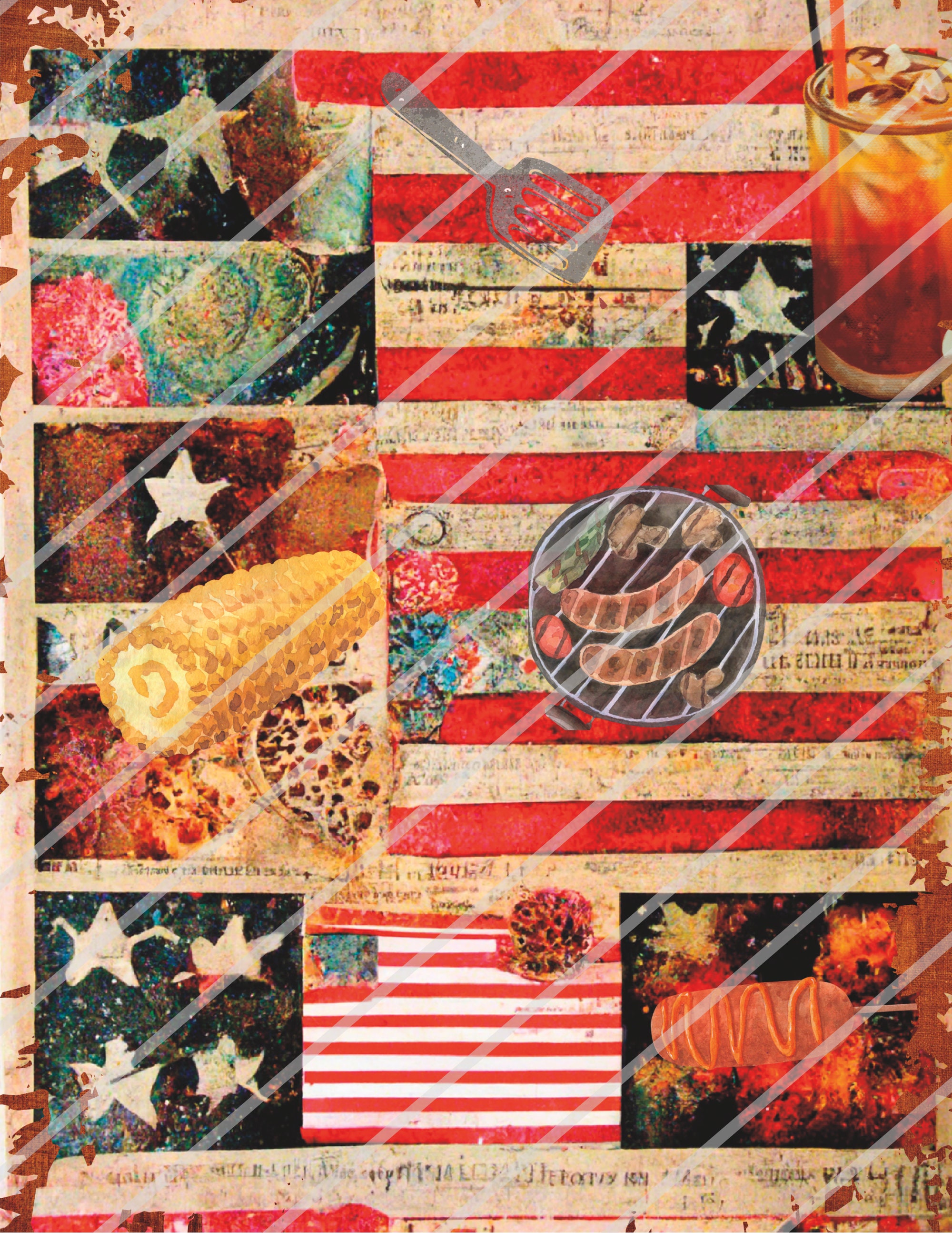 4th of July Junk Journal Printable Pages, Patriotic, Americana ...