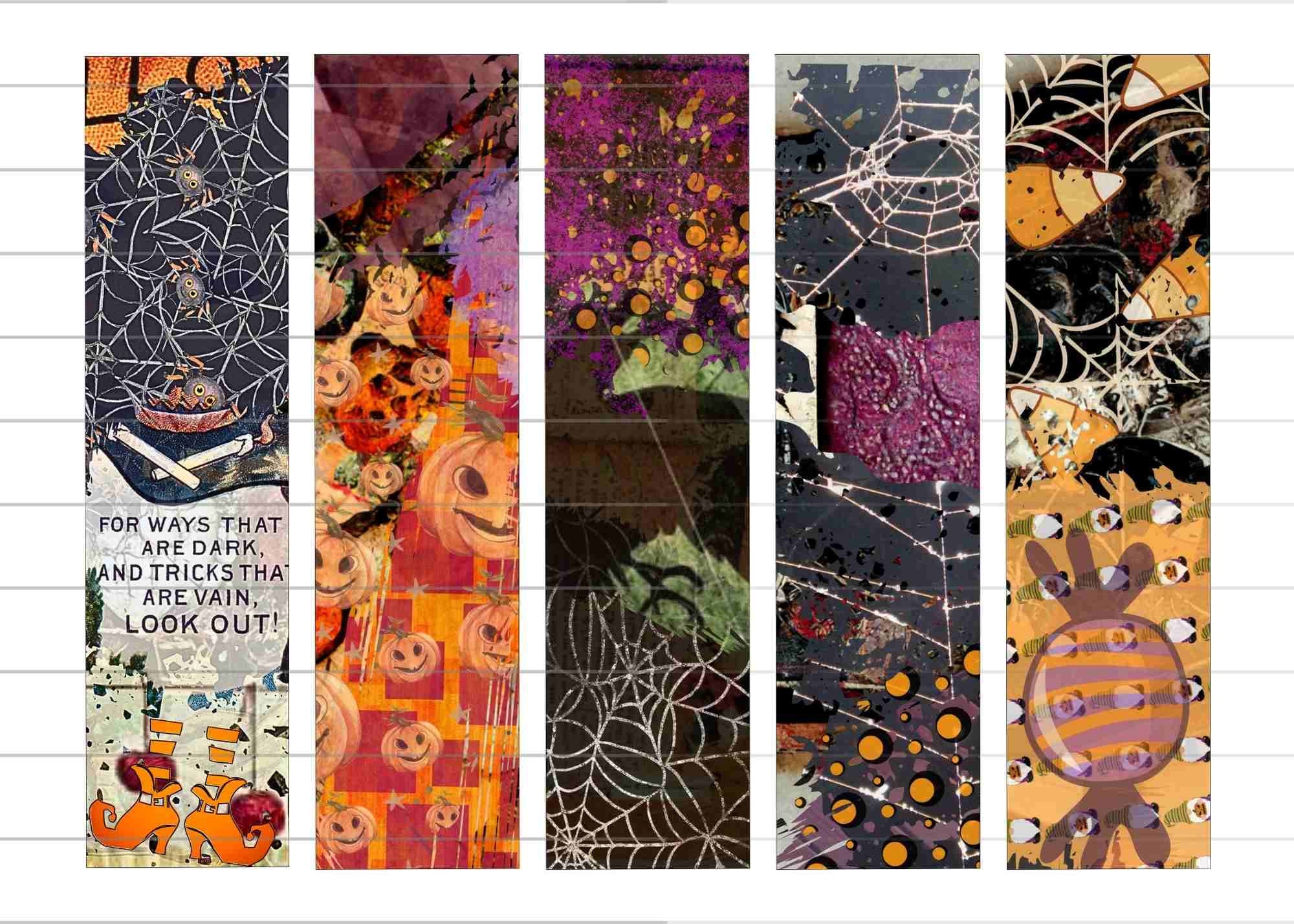 Halloween Bookmarks, 30 Printable Digital - Etsy