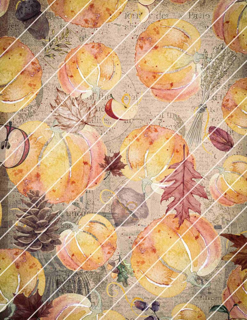 Fall Autumn Junk Journal Pages, Digital - Etsy