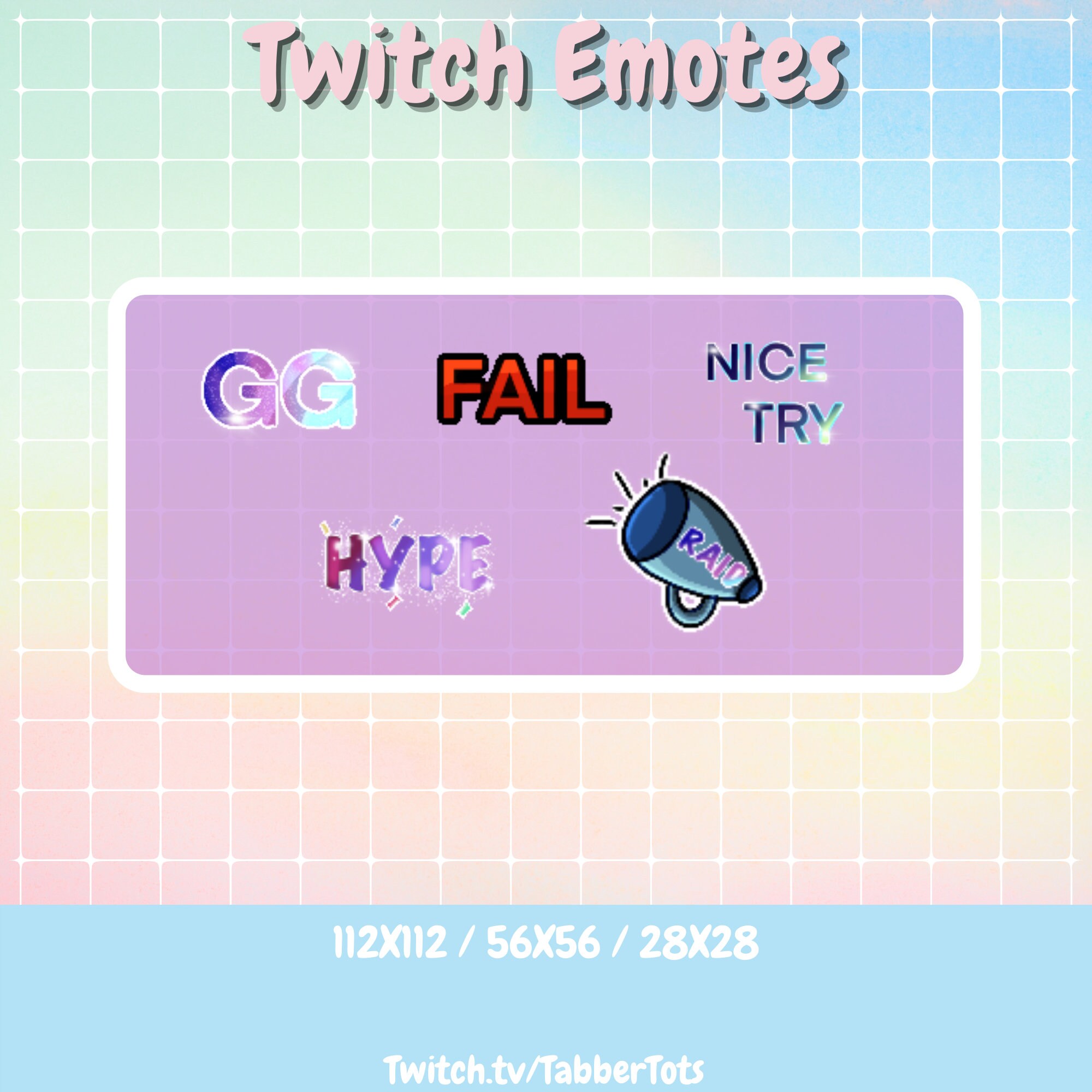 Twitch Text Emotes - Etsy