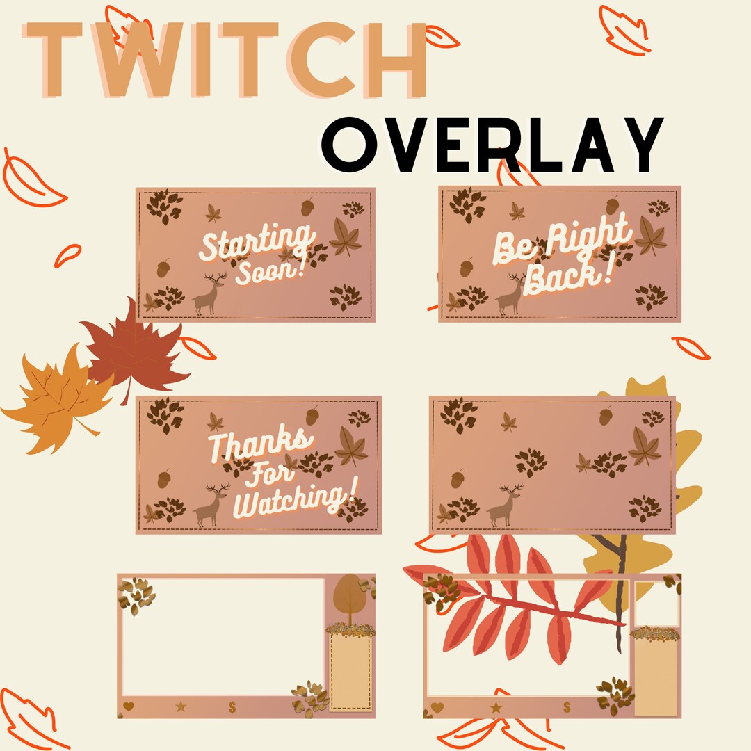 Autumn Twitch Overlay - Etsy