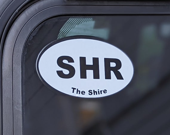 Lord of the Rings Bumper Sticker Oval Location Window Decal - Etsy