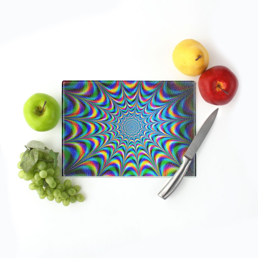 Trippy Stuff Weird Stoner Gifts Cutting Board - Etsy