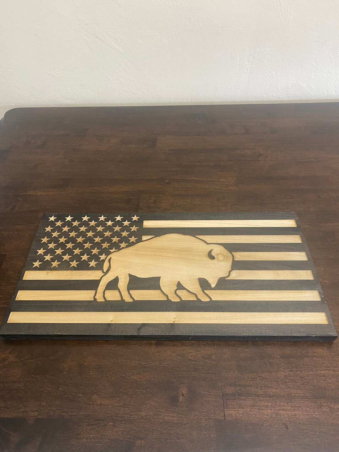 Wood CNC Flag, Buffalo - Etsy