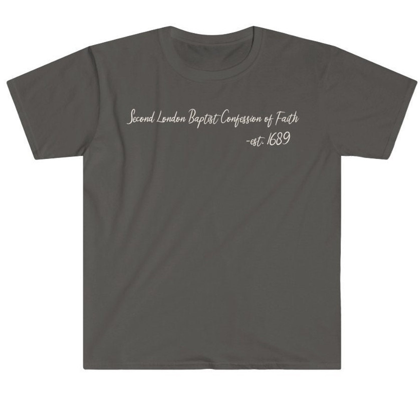 1689 Second London Baptist Confession of Faith T-shirt, Reformed ...