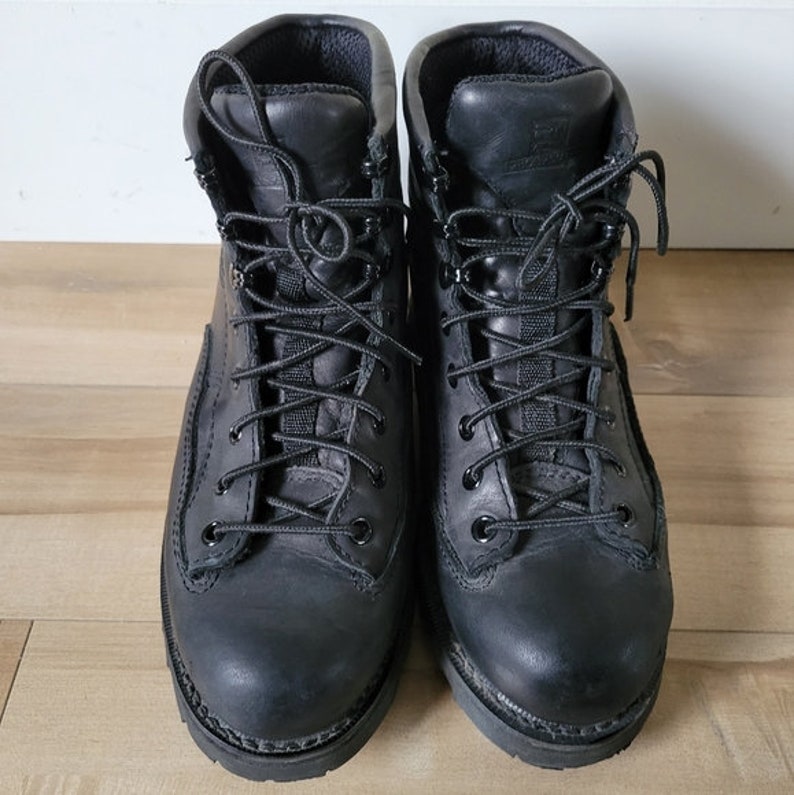 Prospector Black Leather Steel Toe Boots - Etsy