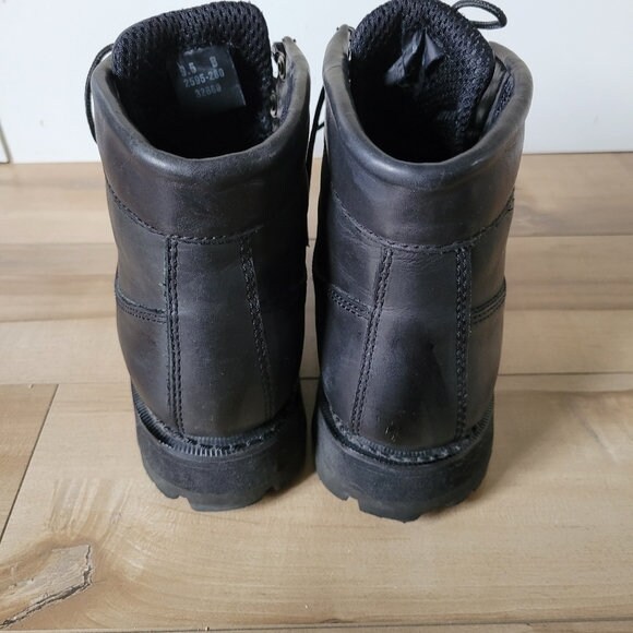 Prospector Black Leather Steel Toe Boots - Etsy