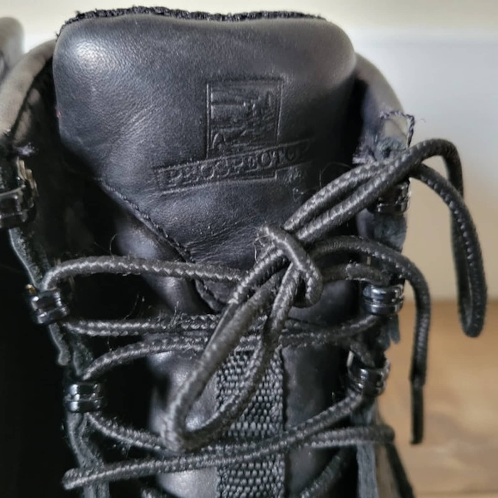 Prospector Black Leather Steel Toe Boots - Etsy