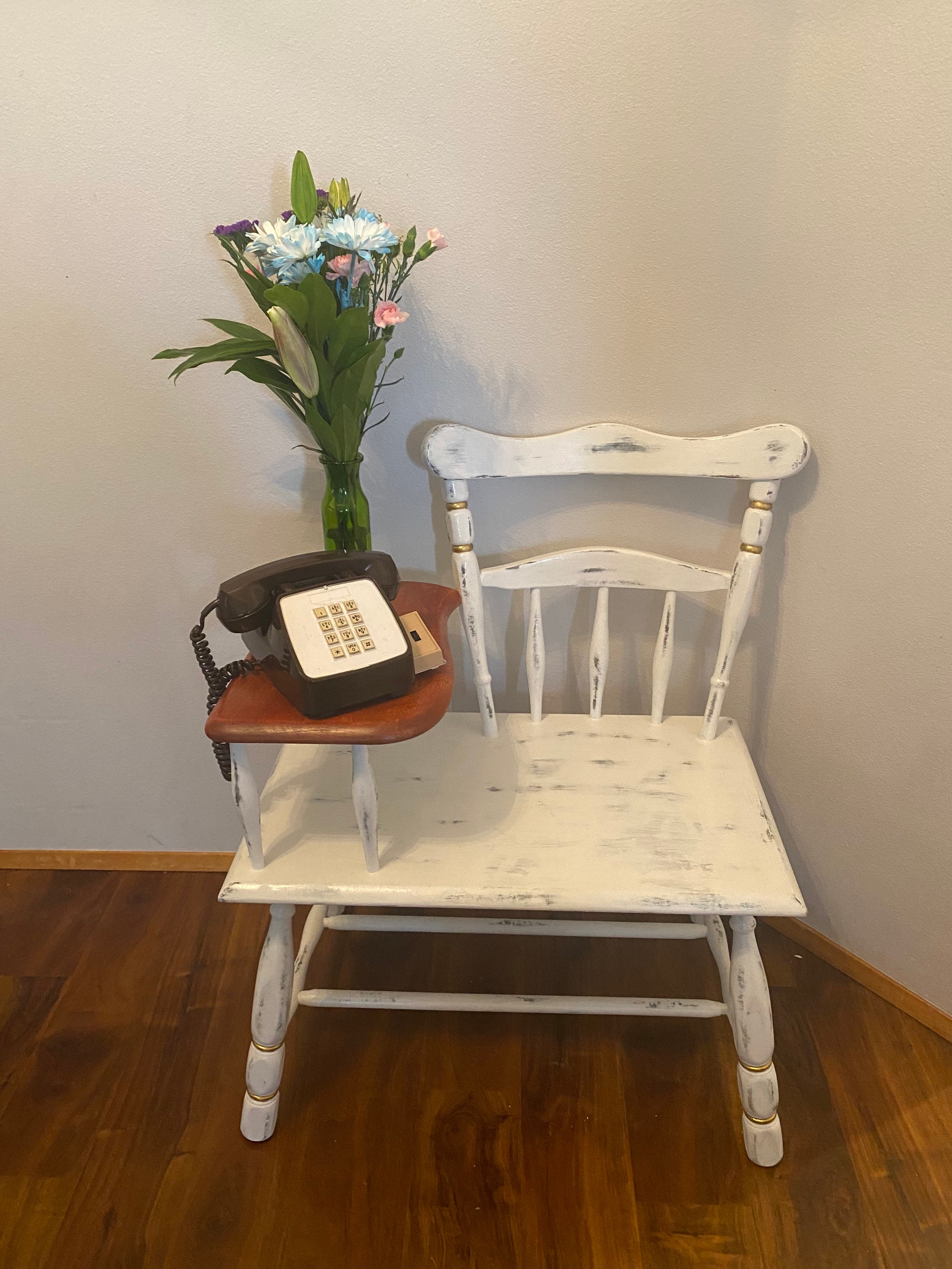Antique Telephone Chair/desk - Etsy