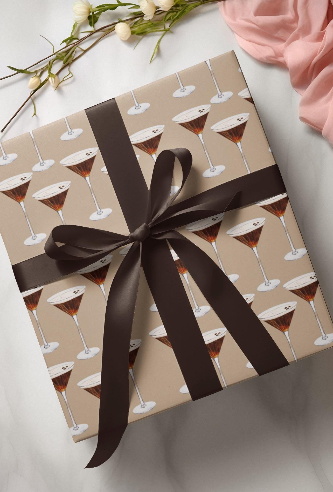 Espresso Martini Gift, Espresso Martini Wrapping Paper, Espresso ...