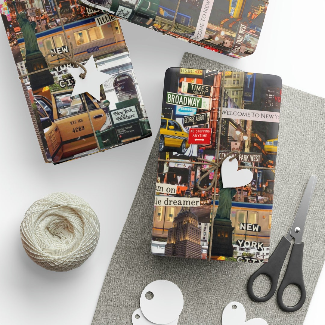 Nyc Giftwrap, New York City Birthday, Nyc Wrapping Paper - Etsy
