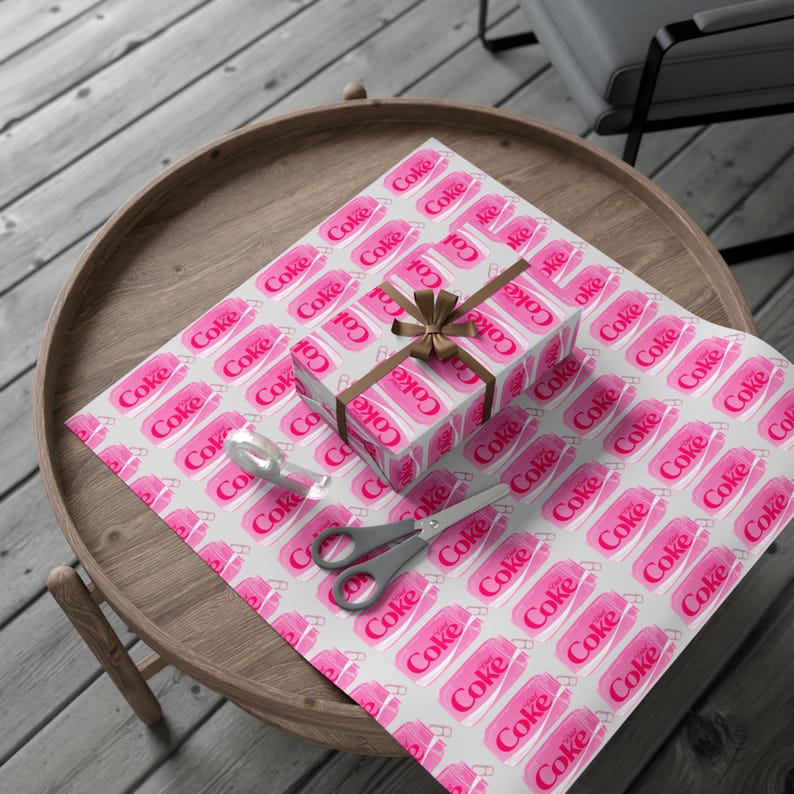 Diet Coke Lovers, Giftwrap, Coke Wrapping Paper, Wrapping Paper, Coke ...