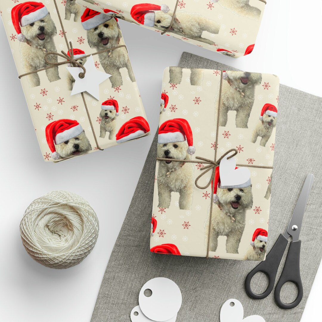 Pet Custom Christmas Gift Wrapping Paper Puppy Custom - Etsy