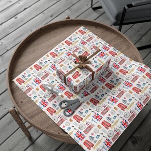 Wrapping Paper, London Theme, Big Ben, Gift Wrap Papers, Double Decker ...