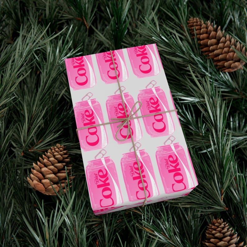 Diet Coke Lovers, Giftwrap, Coke Wrapping Paper, Wrapping Paper, Coke ...