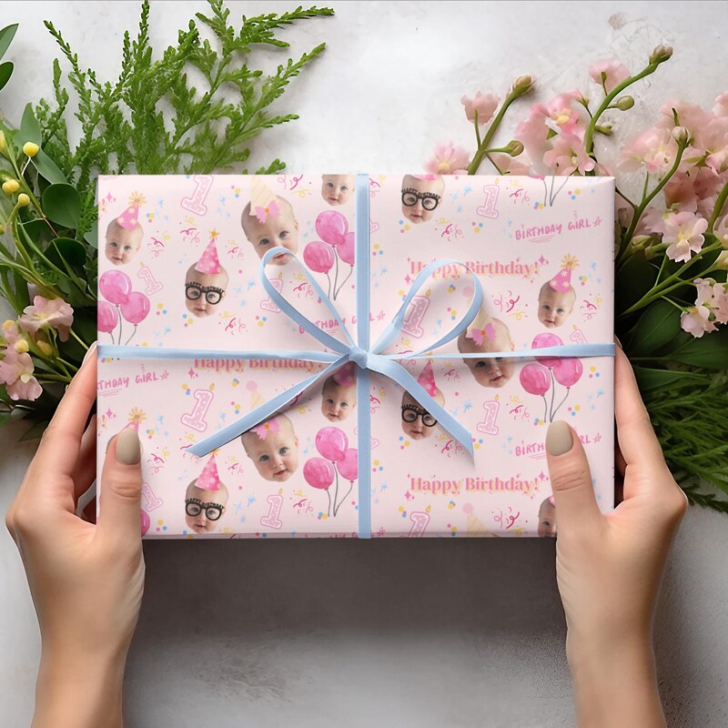 Face Wrapping Paper Baby - Etsy